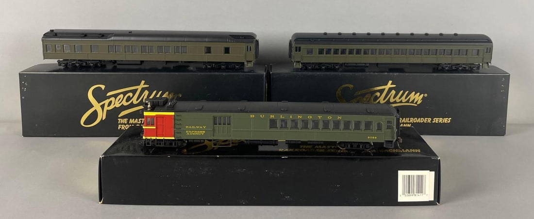 Group Of Bachmann Spectrum Ho Scale Pullman Passenger Train Cars Auction