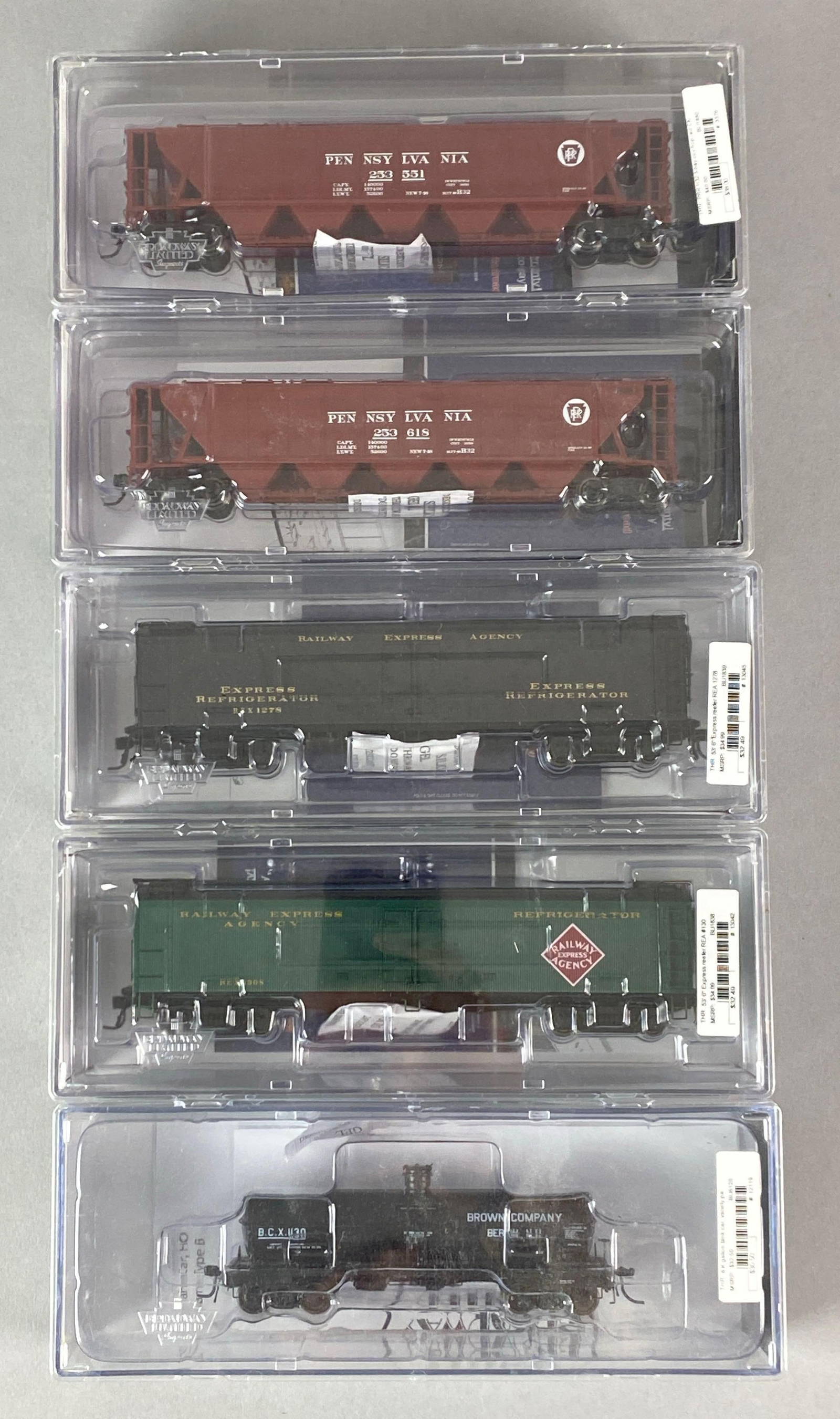 Group Of 6 Broadway Limited Ho Scale Train Cars Auction