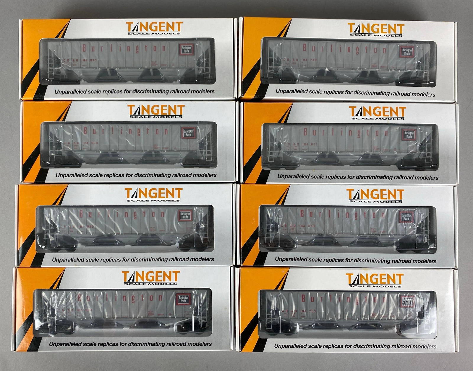 Group Of 8 Tangent Ho Scale Br Covered Train Hoppers Auction