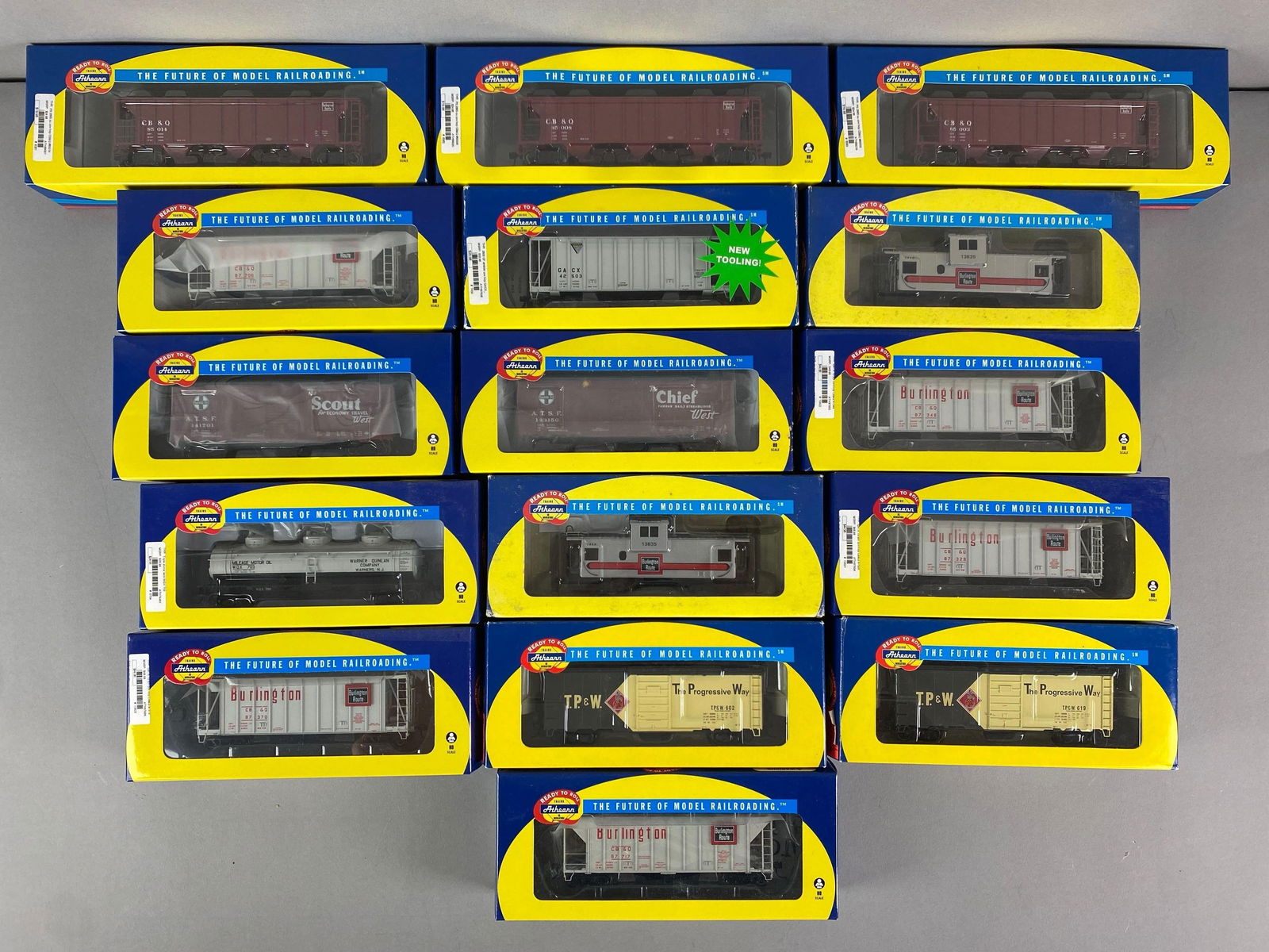 Group Of Athearn Ready To Roll Ho Scale Train Cars Auction