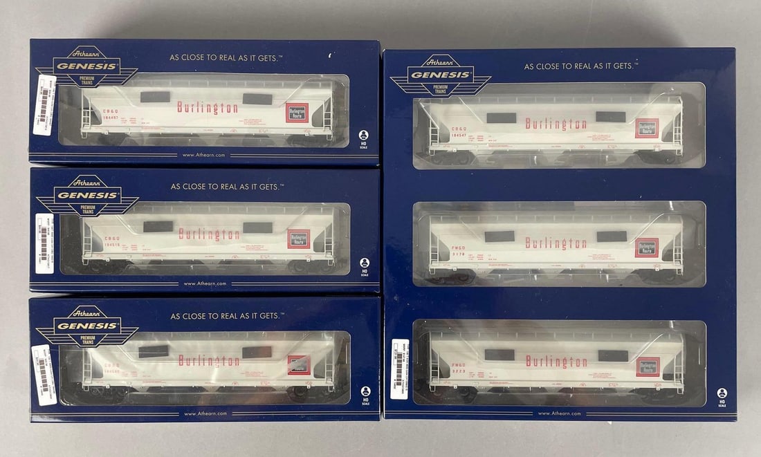 Group Of Athearn Genesis Ho Scale Cb&q Hopper Cars - Jul 05, 2025 ...