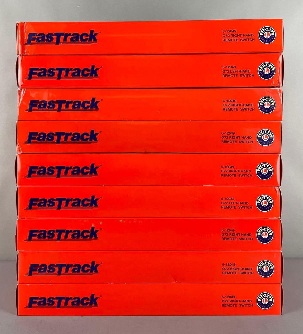 Group Of Lionel Fastrack O Scale Right And Left-hand Remote Switches ...