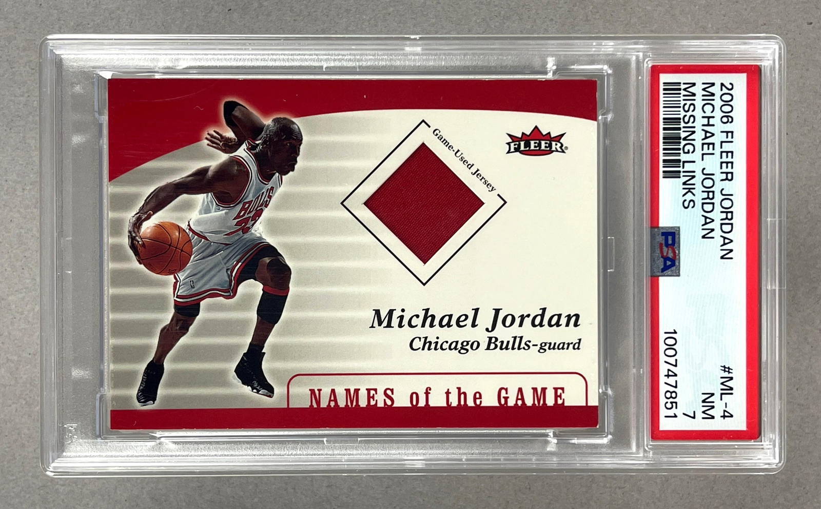 2006 Fleer Michael Jordan Missing Links #ml-4 Psa 7 Auction