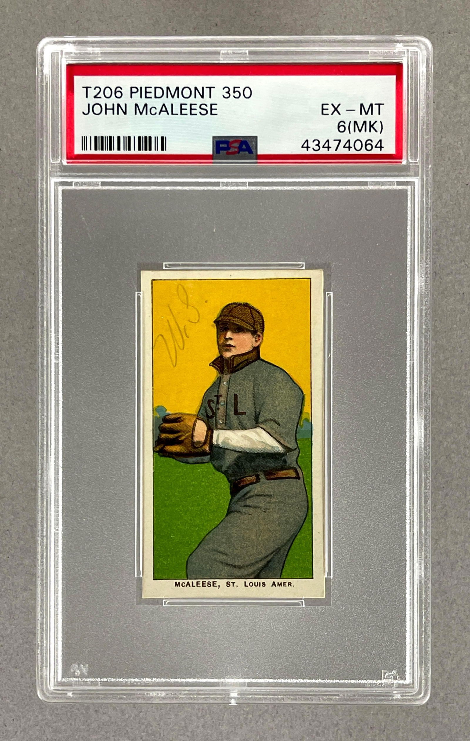 1909 - 11 T206 Piedmont John Mcaleese Psa 6 Mk - Jul 19, 2025 | Matthew ...