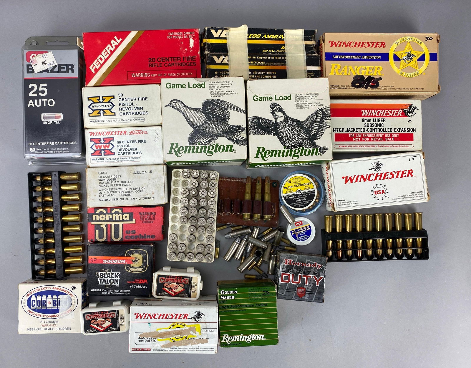 Group Of Full / Partially Full Cartridge Boxes And More Auction
