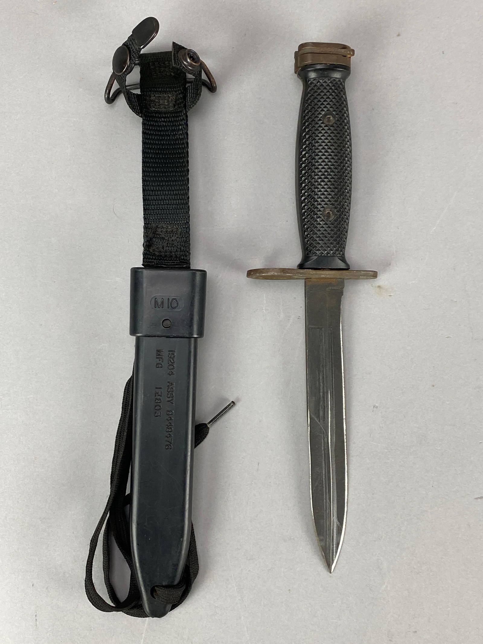 Us M10 Rifle Bayonet With Frog Auction