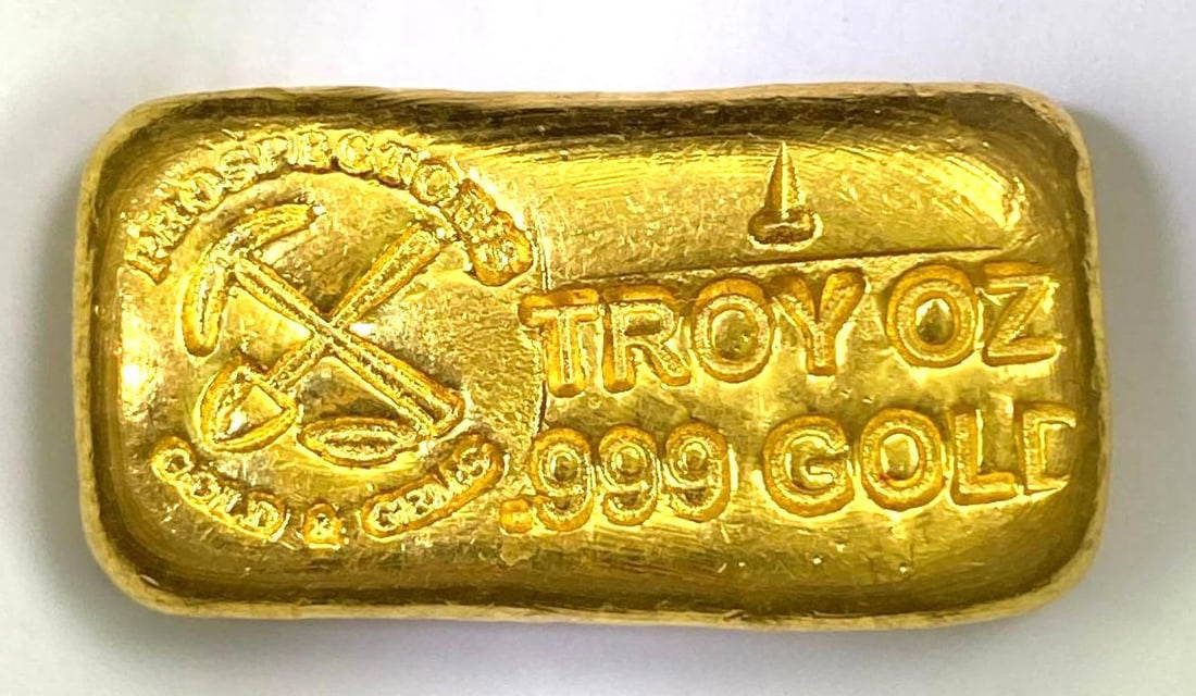 Prospectors Gold And Gems 1 Oz .999 Gold Ingot/ Bar Auction