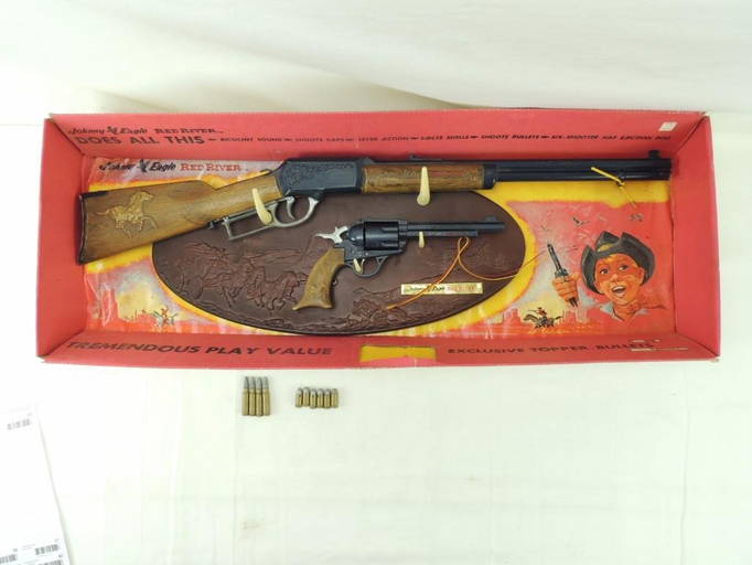 Johnny Eagle Red River Toy Rifle And Pistol In Original