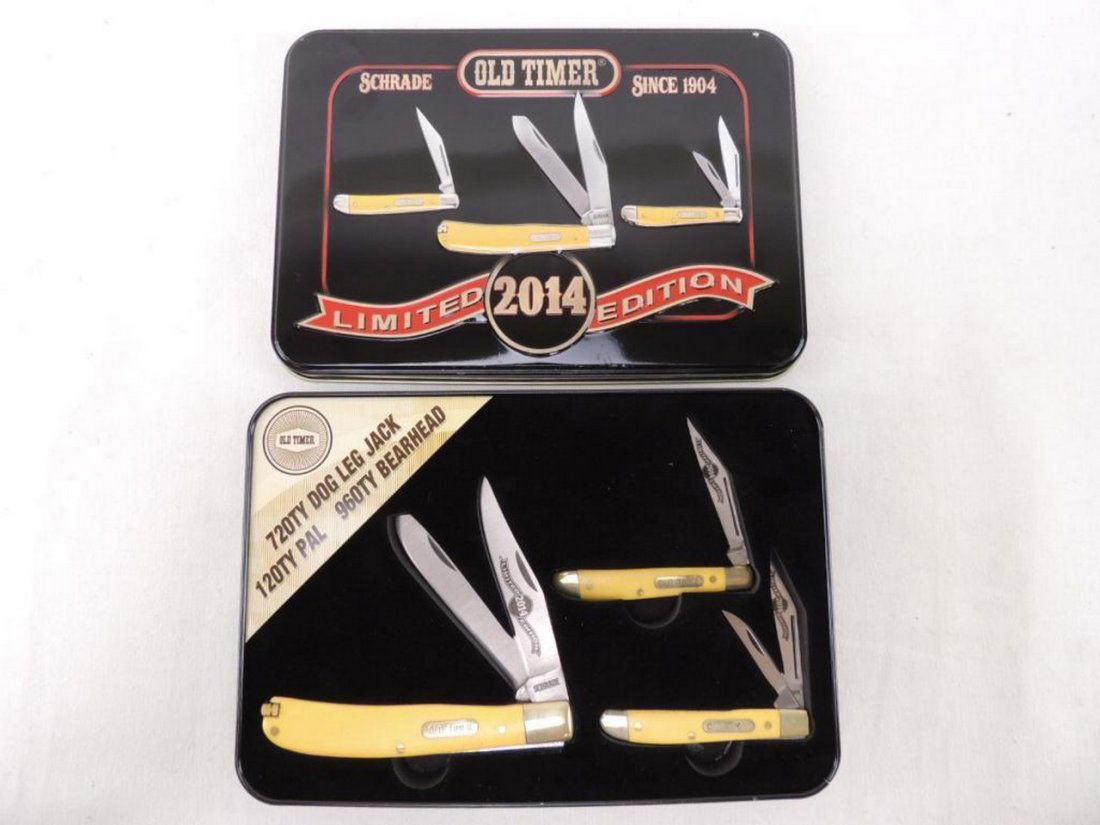 Limited Edition 2014 Schrade Old Timer Pocket Knife Set