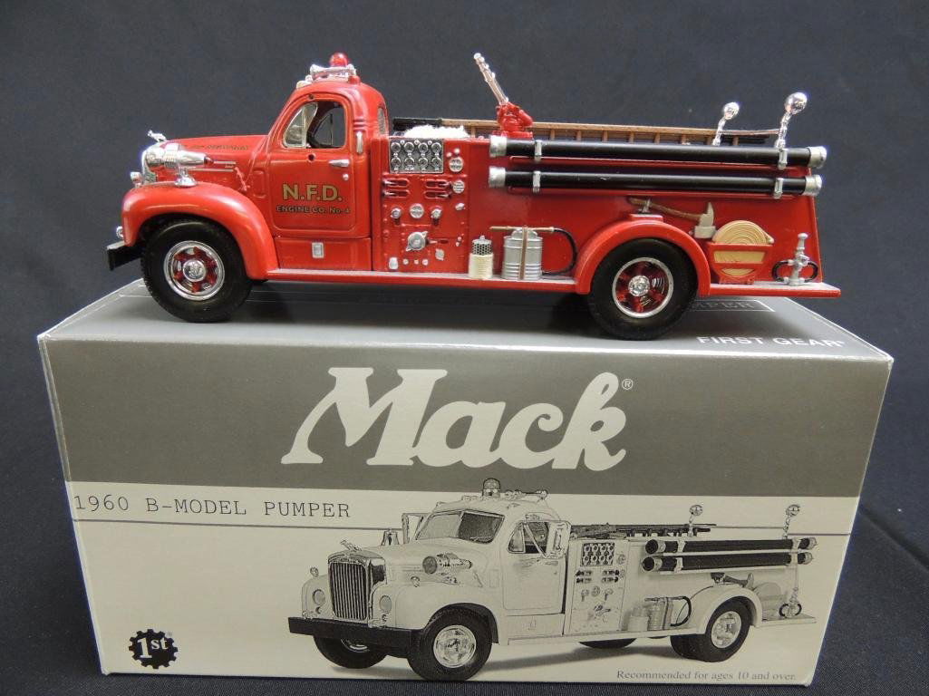 First Gear N.F.D. 1960 Mack B-Model Pumper Fire Truck