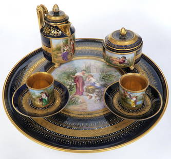 19th Century Royal Vienna Tea Set