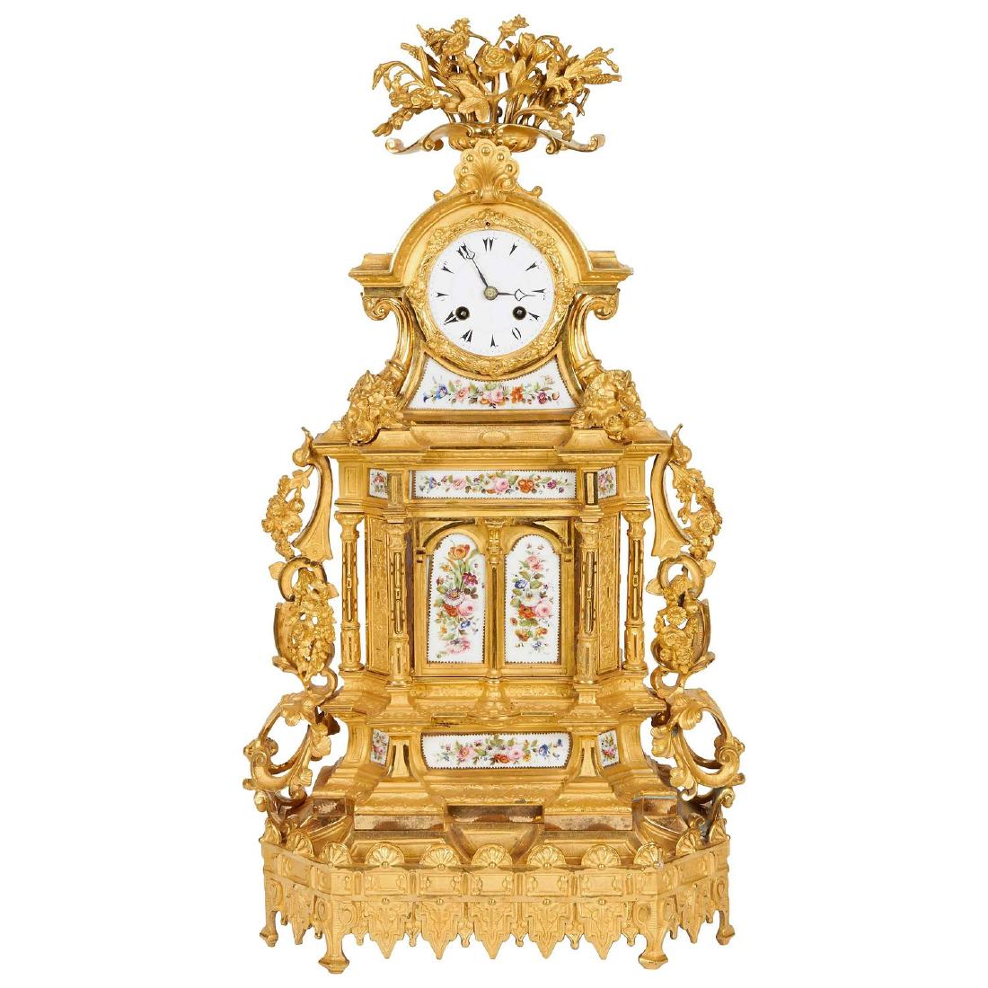 Stunning 19th Century Roblin Paris Ormolu Clock,