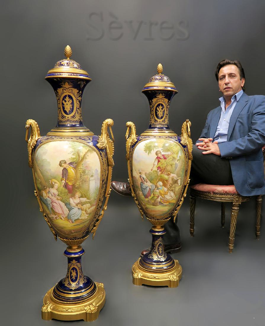 Monumental Pair of French Sevres Vases - Jan 01, 2018 | Royal Antiques ...