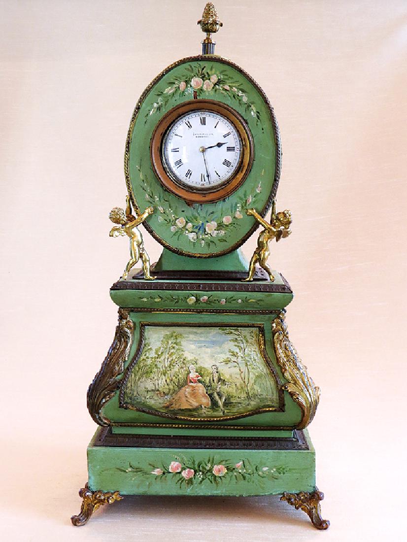 Hand Painted Antique Clock