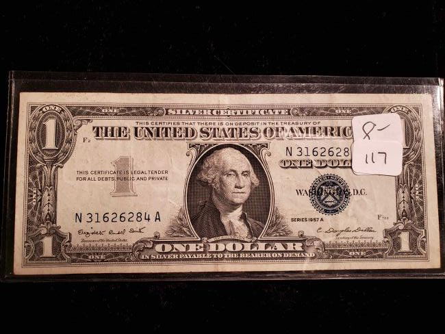 U.s. Currency $1.00 Silver Certificate