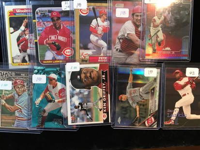 Set Of 10 1972 Cincinnati Reds Baseball Cards