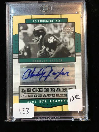 2004 Nfl Legends Signatures Card