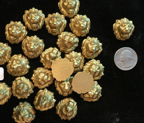 Decorative Minature Lions Heads For Crafts Or