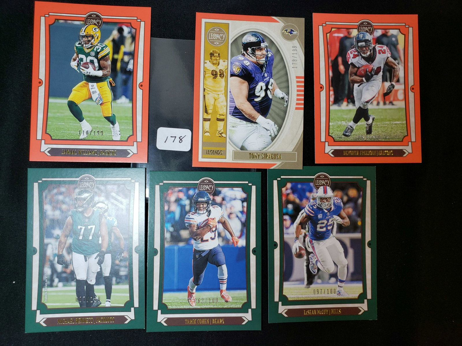 Legacy Football Serial Numbered Cards