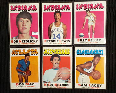 Collection Of 1971 Topps Basketball Cards