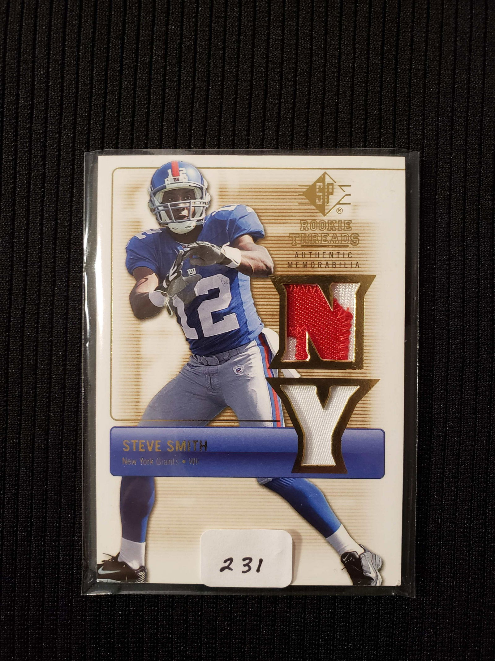 Sp Rookie Threads Game Used Patch Card