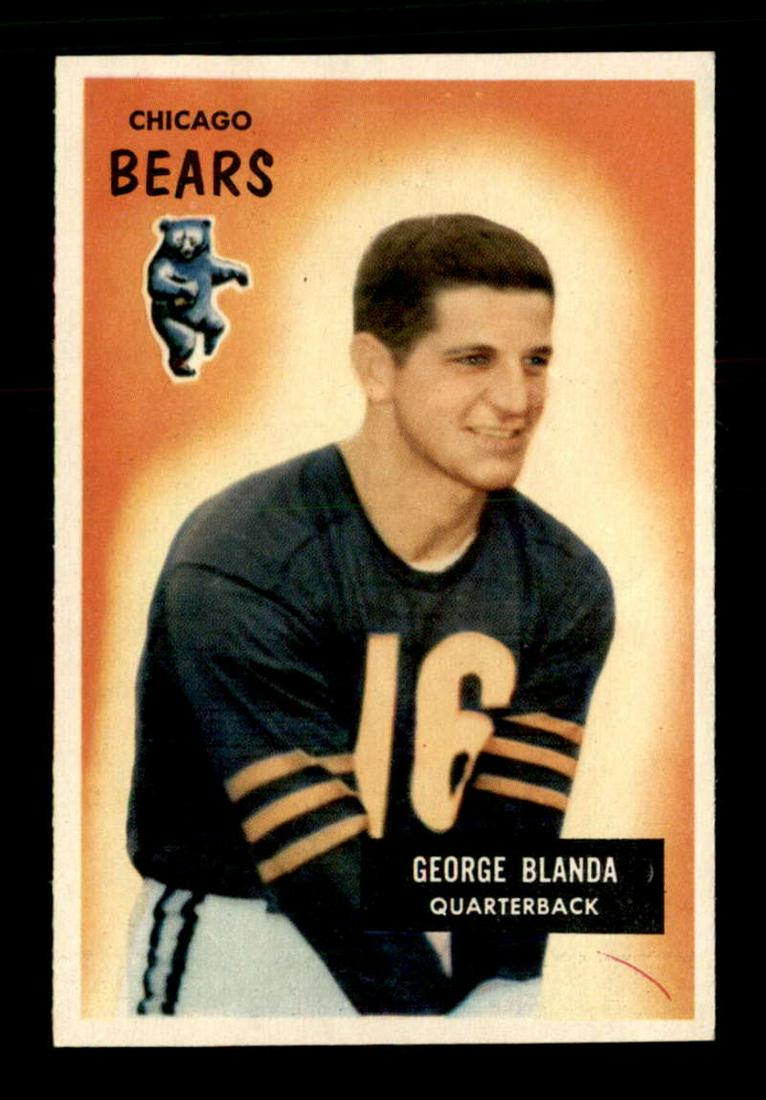 1955 Bowman #62 George Blanda CHICAGO BEARS - May 10, 2020 | B&C ...