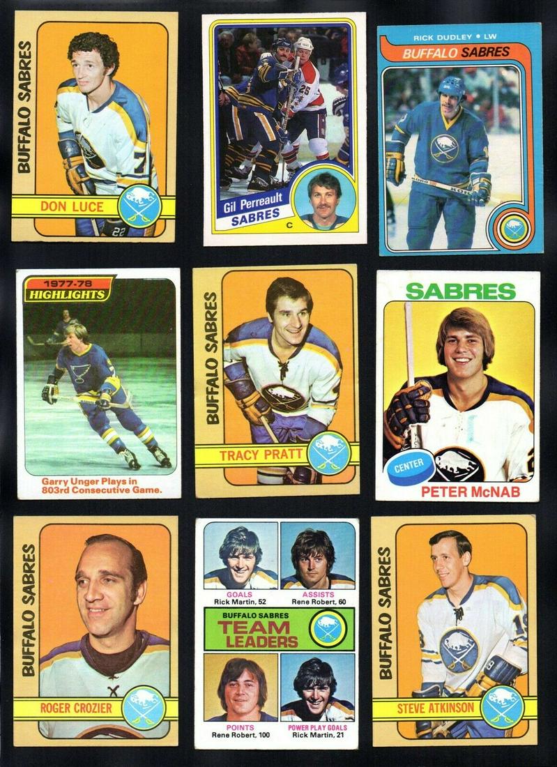 Vintage Buffalo Sabres Hockey Cards