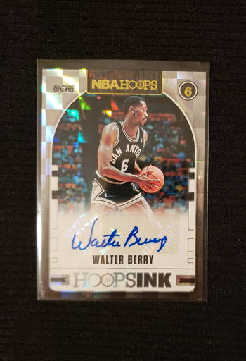 Nba Hoops Ink Walter Berry Autograph Sa Spurs