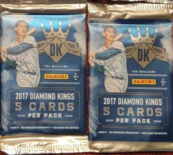 2 Packs Of 2017 Diamond Kings Baseball Cards