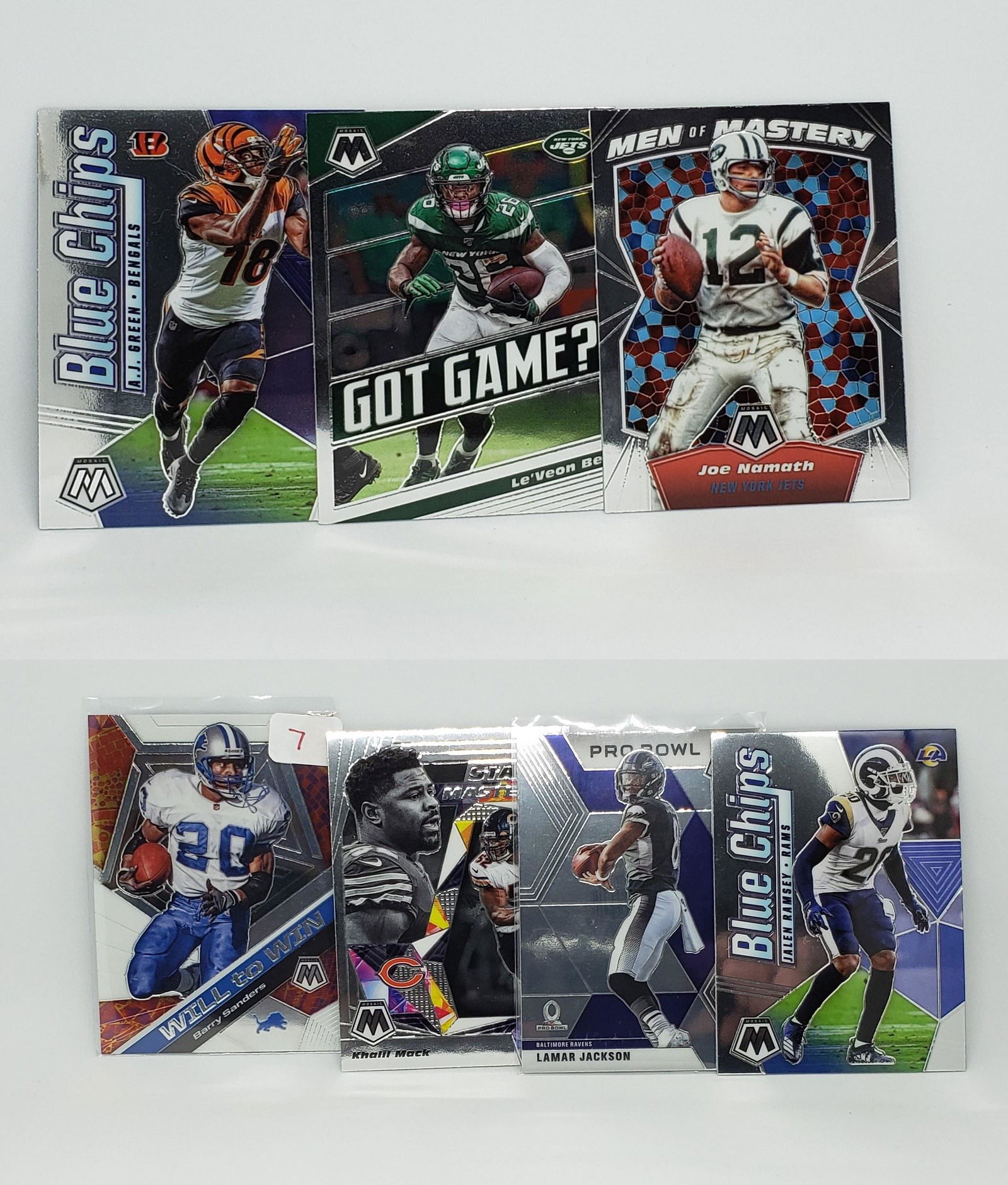 7 Mosaic Football Cards