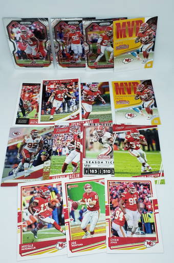 Kansas City Chiefs Football Team Lot Assortment