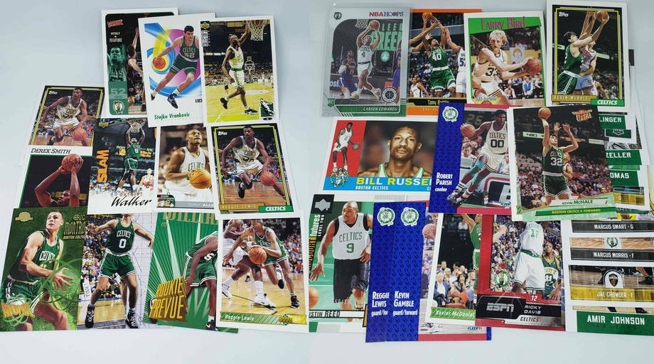 Lot Of 30 Boston Celtics Basketball Cards