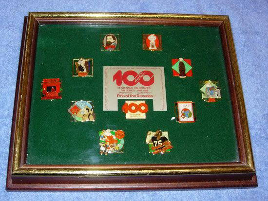 Coca Cola 100 Years Centennial Pin Set From 1986
