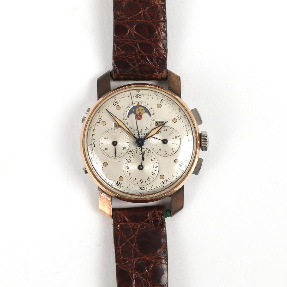 UNIVERSAL “TRI-COMPAX” CHRONOMETRE WATCH