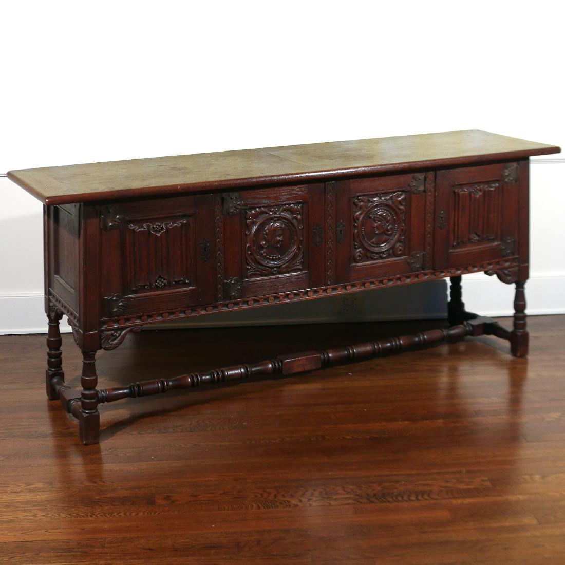 Gothic Revival Oak Sideboard