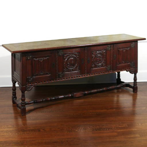 Gothic Revival Oak Sideboard
