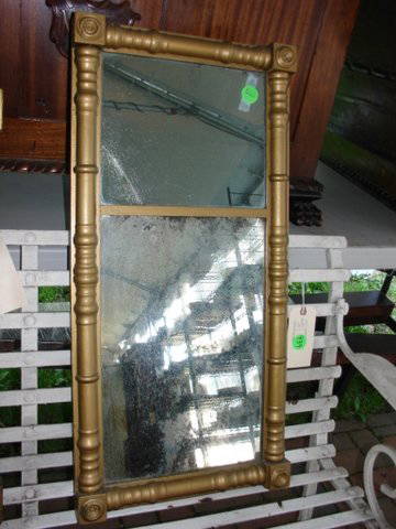 Spindle Partitioned Wall Mirror