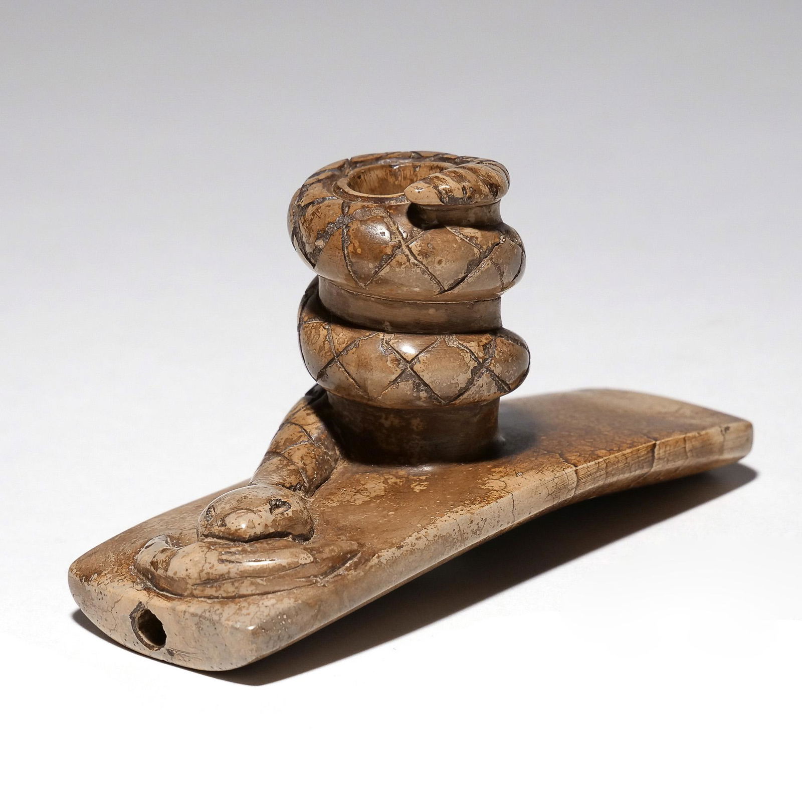 Native American Effigy Pipe Snake