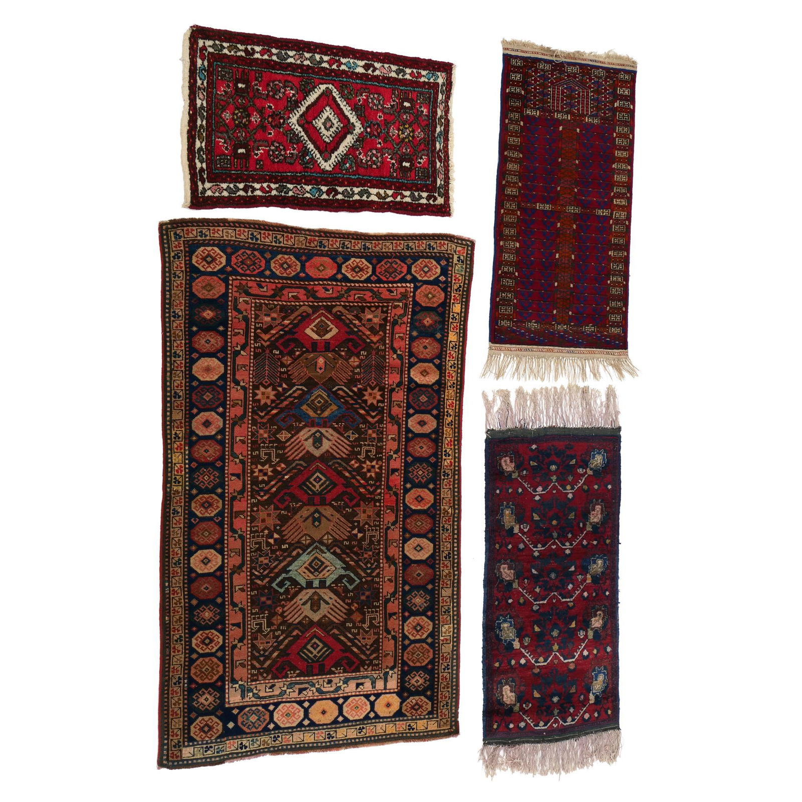 (4pc) PERSIAN RUG & SMALL MATS (#0536) on Jul 17, 2022 | Butterscotch ...