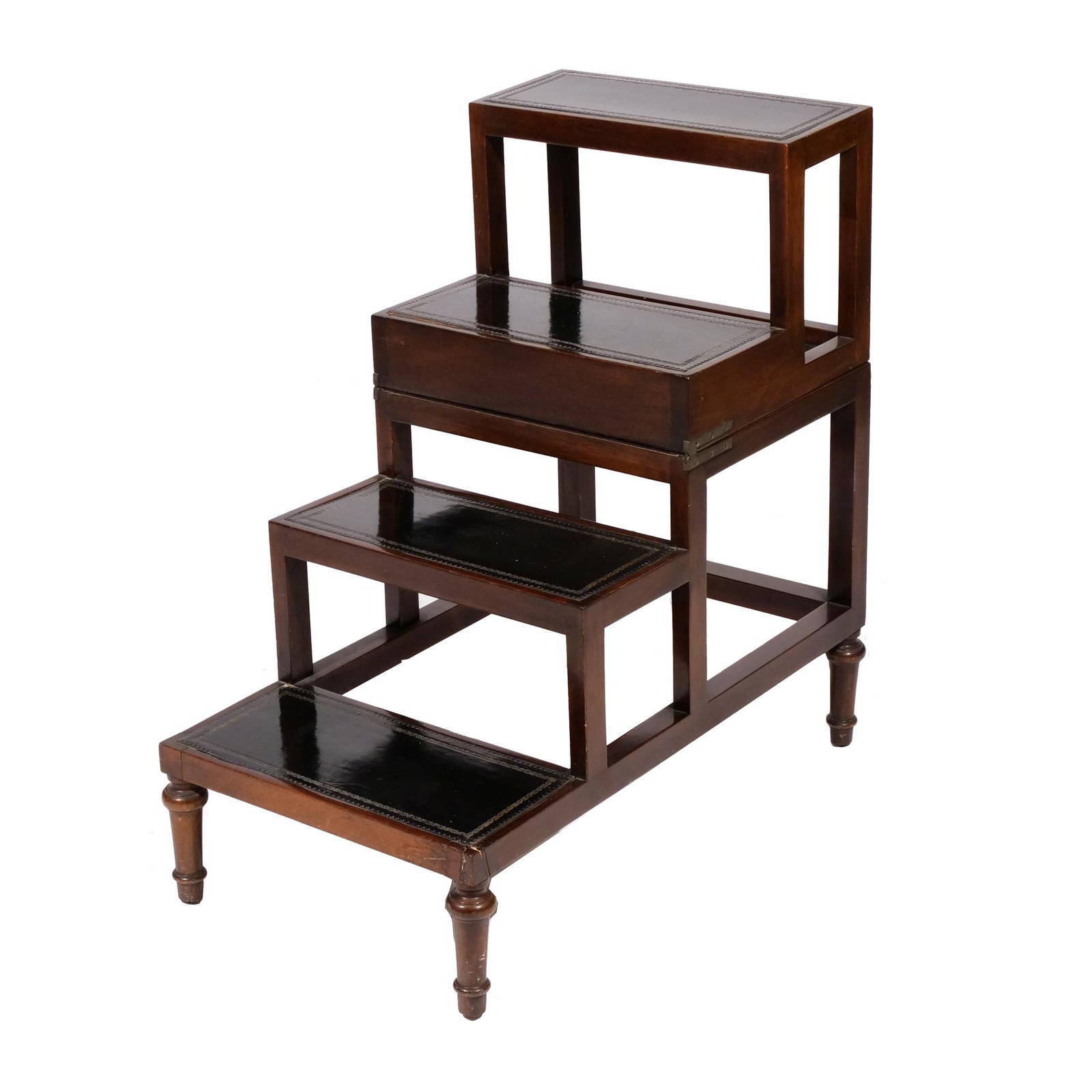 Federal Metamorphic Side Table / Library Steps Auction