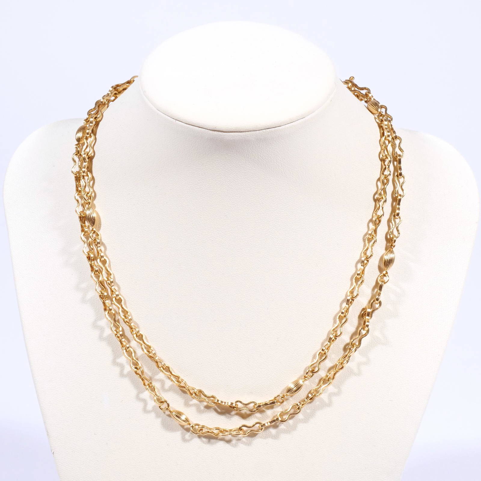 18k Gold Link Chain Auction
