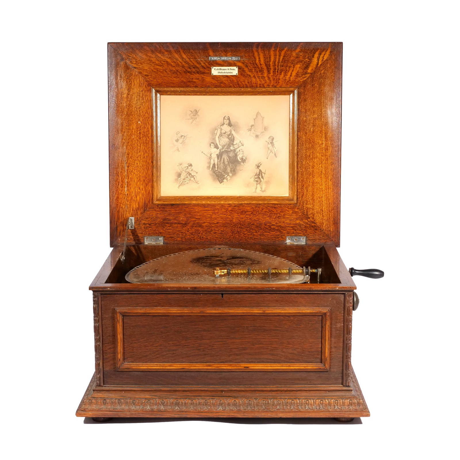 Regina Double Comb Disk Music Box Auction