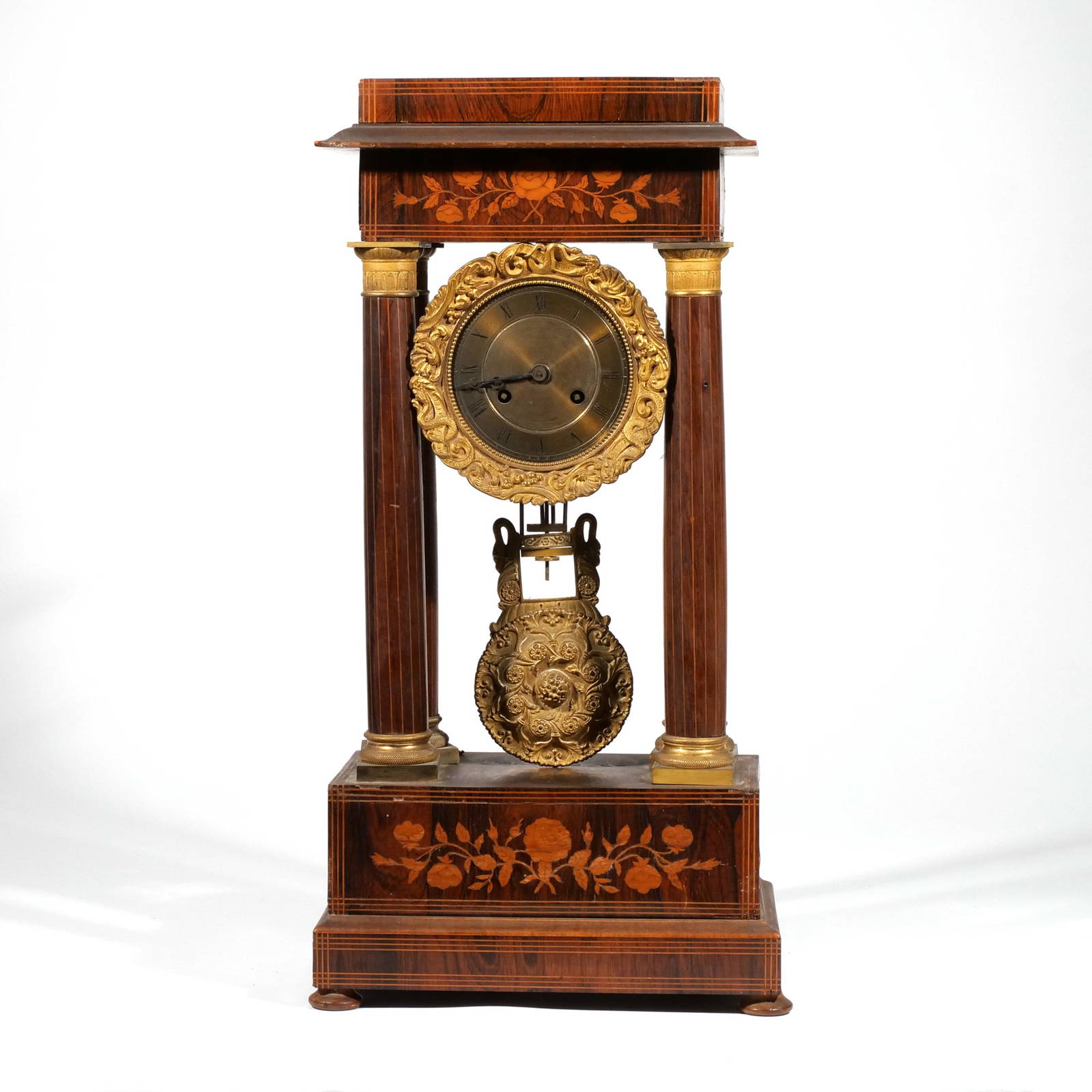 Napoleonic Four Pillar Mantel Clock Auction