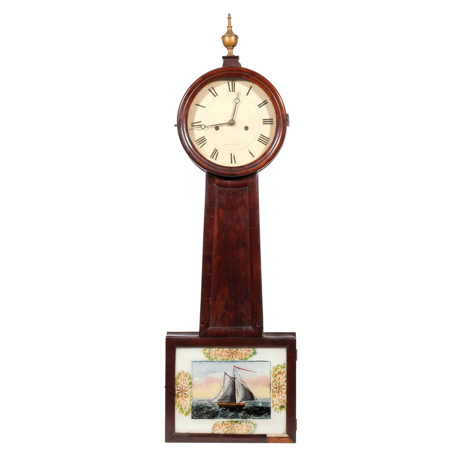 (attr) Aaron Willard, Rare Striking Banjo Clock Auction