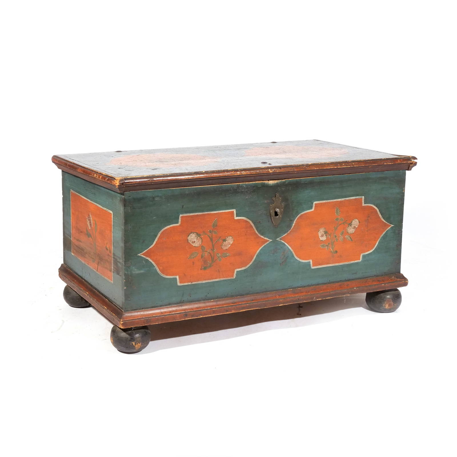 Scandinavian Painted Storage Chest Auction