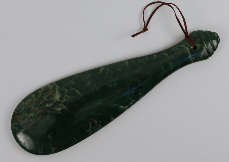 19TH C. MAORI GREENSTONE HAND CLUB "PATU POUNAMU" - Feb 16, 2014 ...