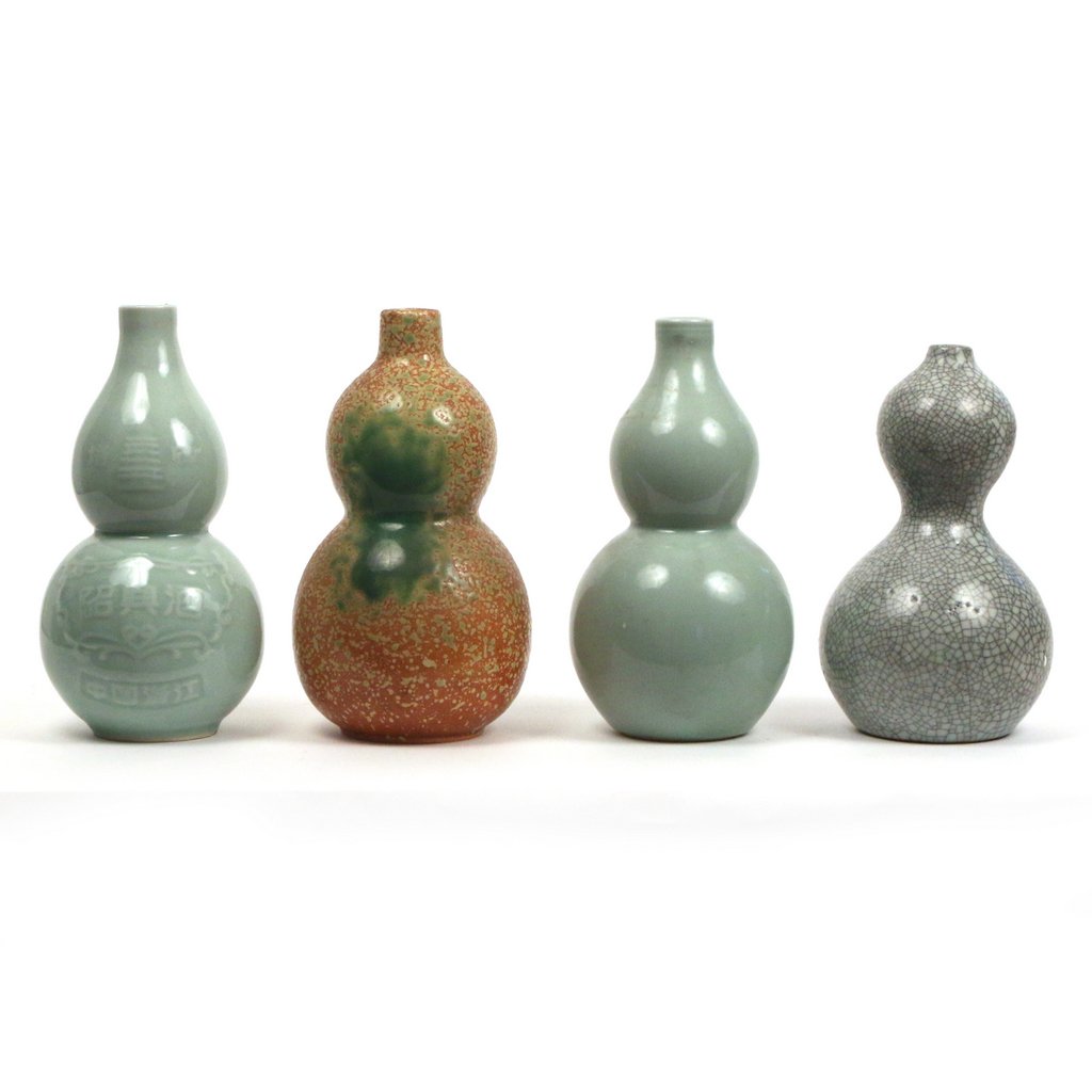 (4pc) CHINESE CERAMIC DOUBLE-GOURD VASES - Nov 16, 2014 | Butterscotch ...