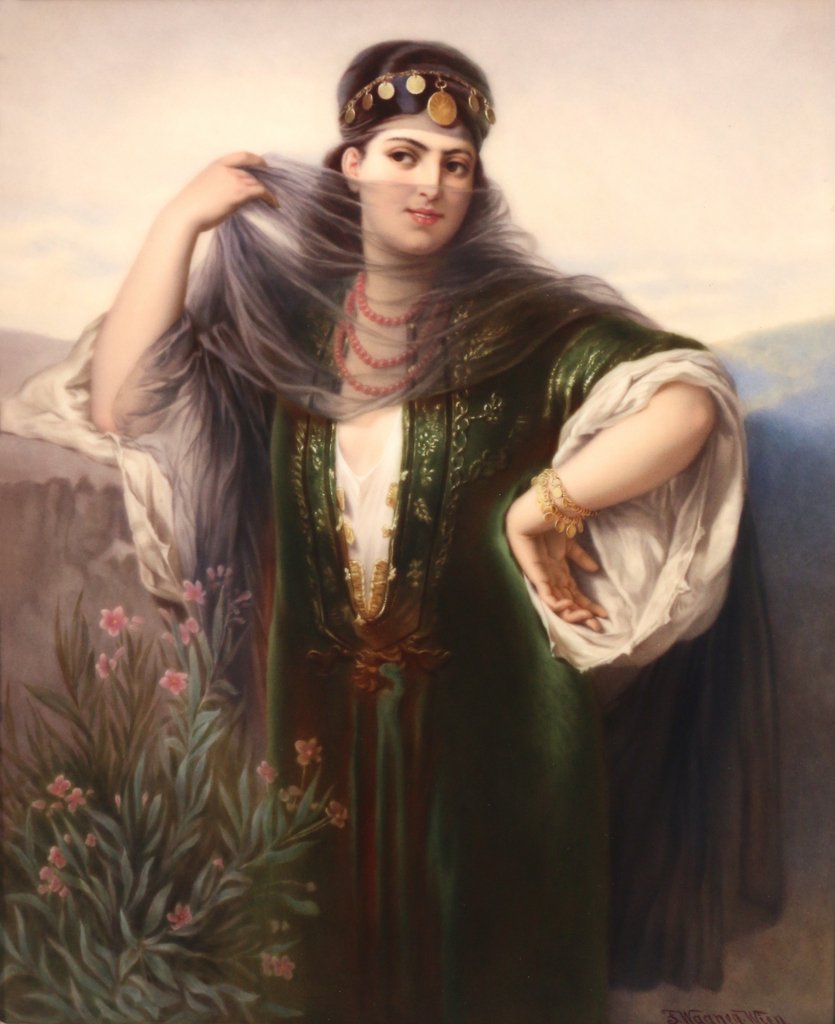 F. WAGNER KPM PORCELAIN PLAQUE