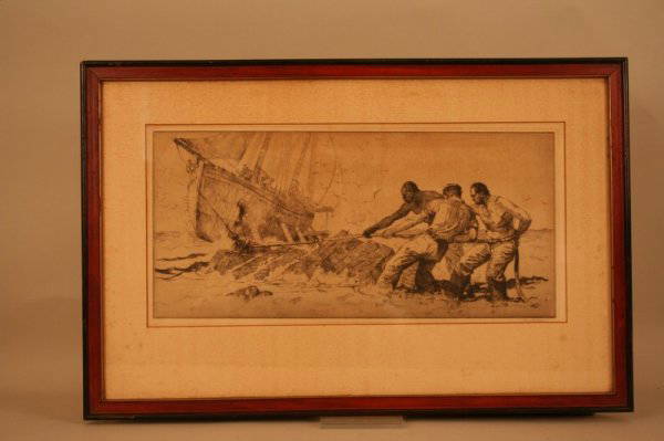 James E. Allen (amer. 1894 1964) Etch. Shows: Fi