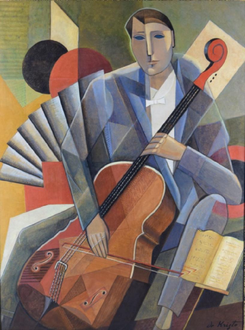 BELA DE KRISTO HUNGARIAN 1920-2006 OIL ON PANEL